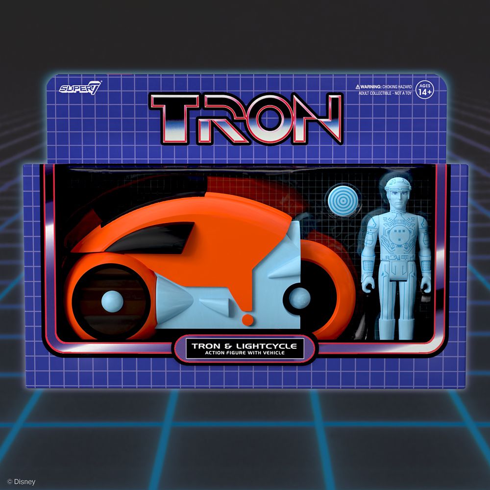 TRON Action Figure and Lightcycle Vehicle Set – TRON | Disney Store