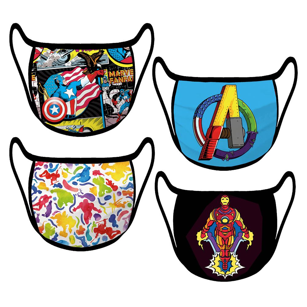 Cloth Face Masks 4-Pack – Marvel – Set 3 | Disney Store