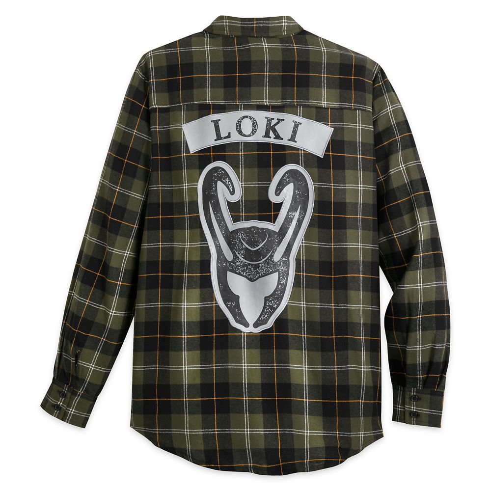 Loki Plaid Woven Shirt for Adults by Our Universe | Disney Store