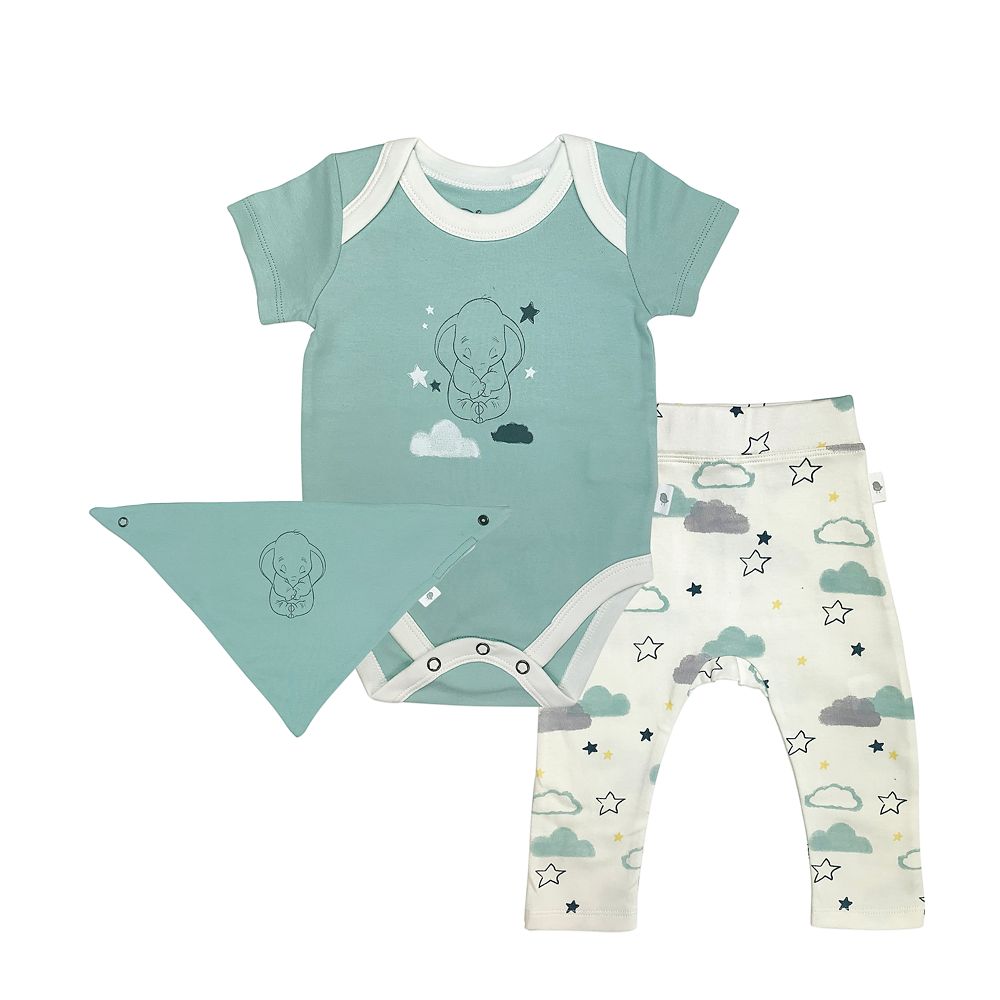 Dumbo Bodysuit, Pants, and Kerchief Set for Baby by finn + emma ...