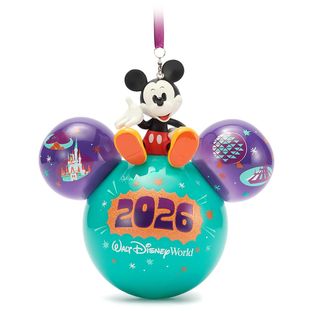Mickey Mouse Icon Glass Ball Ornament – Walt Disney World 2026 | Disney ...