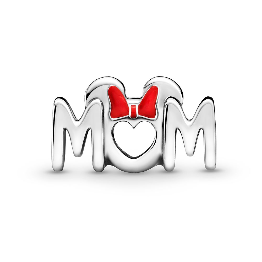 Minnie Mouse Icon ''Mom'' Charm by Pandora | Disney Store