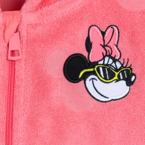 Mickey and Minnie Mouse Burnout Zip Hoodie for Girls Mickey and Minnie Mouse Burnout Zip Hoodie for Girls