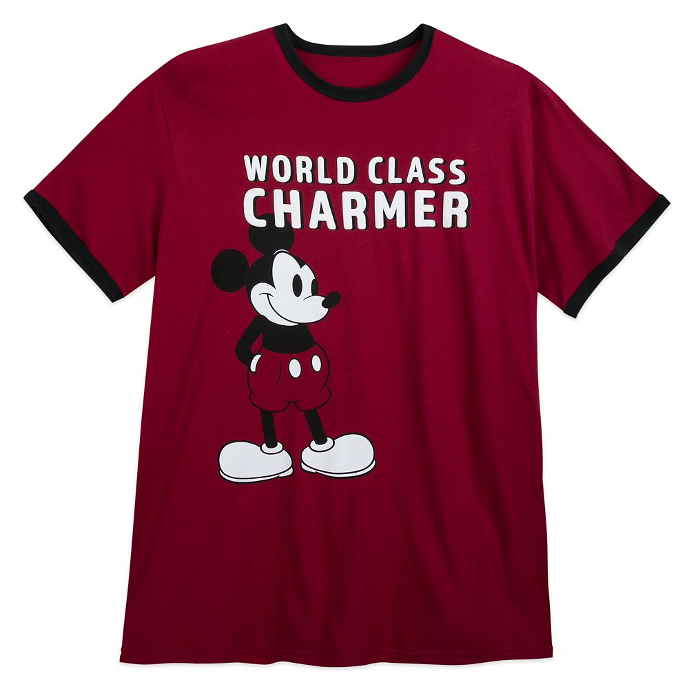 Mickey Mouse ''Charmer'' Ringer T-Shirt for Men – Extended Size ...