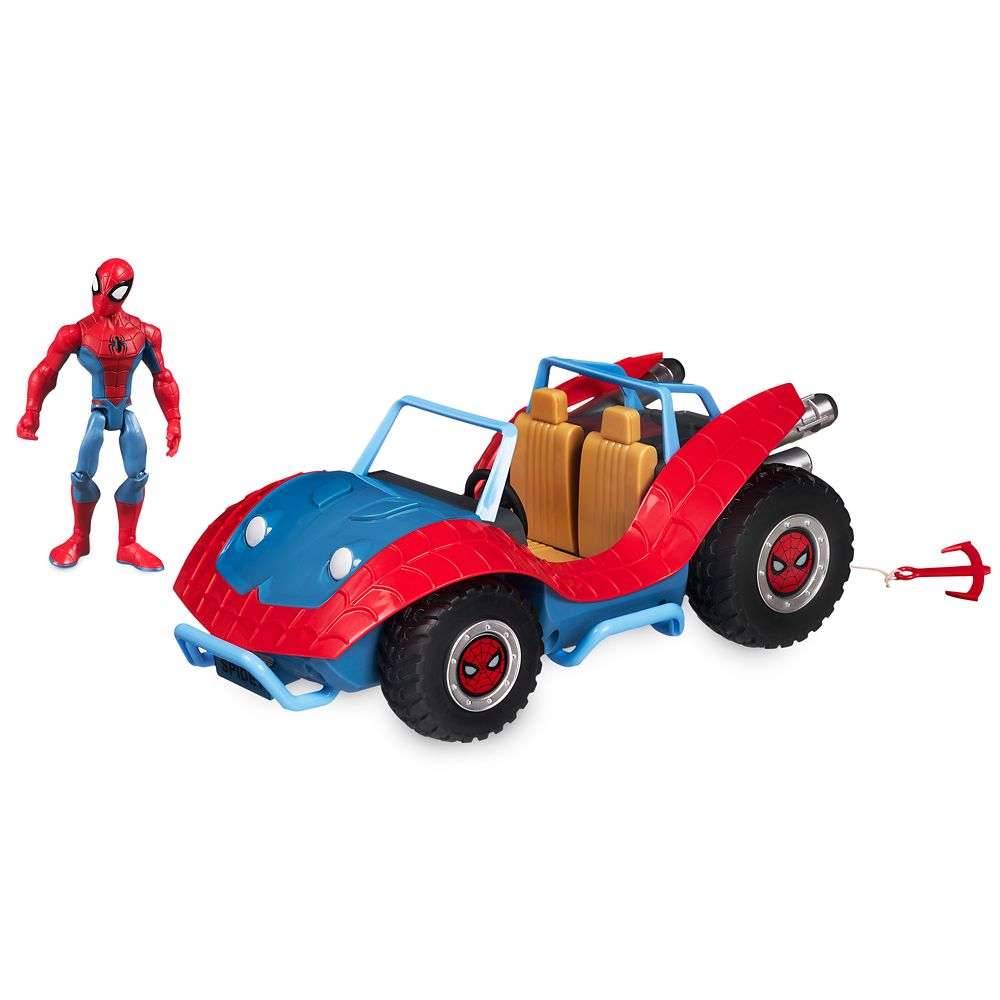 Spider Man with Spider Mobile Playset Marvel Toybox Disney Store