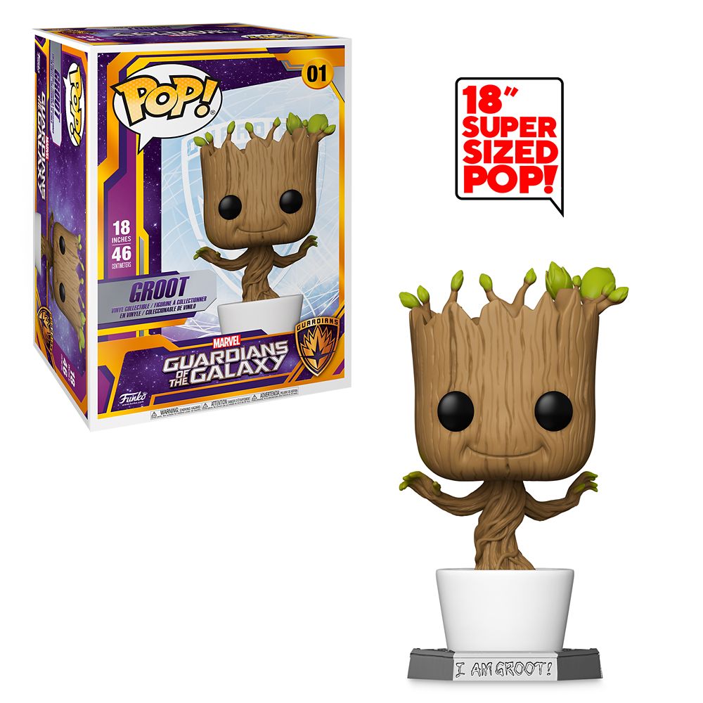 Groot, Super Sized Funko Pop! Vinyl Bobble-Head Guardians of the Galaxy ...