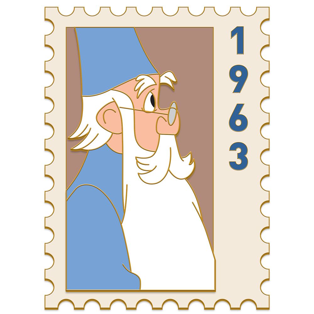 Merlin Postage Stamp Pin – The Sword in the Stone – Disney Employee ...