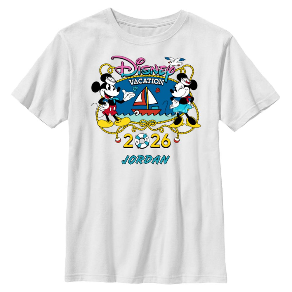 Mickey and Minnie Mouse Disney Cruise Vacation 2026 T-Shirt for Kids ...