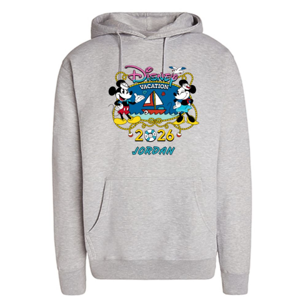 Mickey and Minnie Mouse Disney Cruise Vacation 2026 Pullover Hoodie for ...