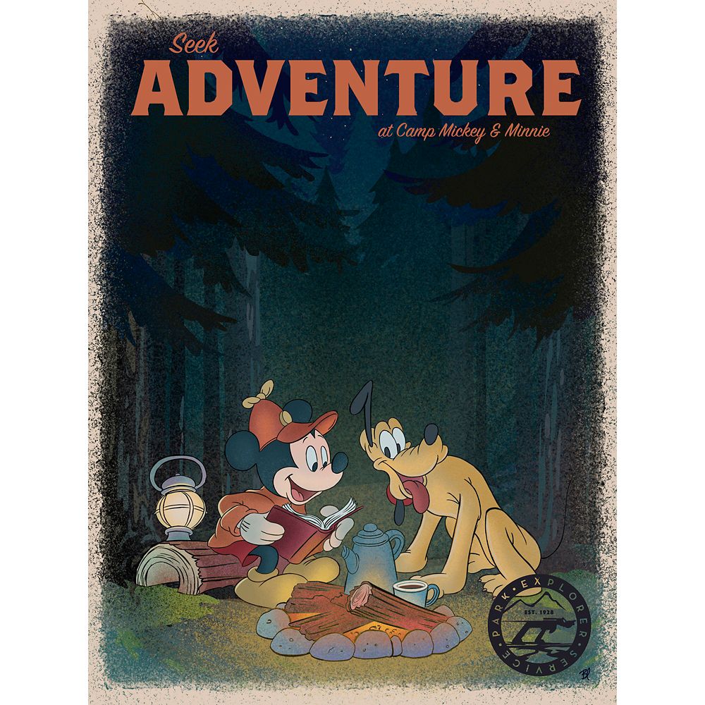 Mickey Mouse and Pluto ''Seek Adventure'' Gallery Wrapped Canvas by ...
