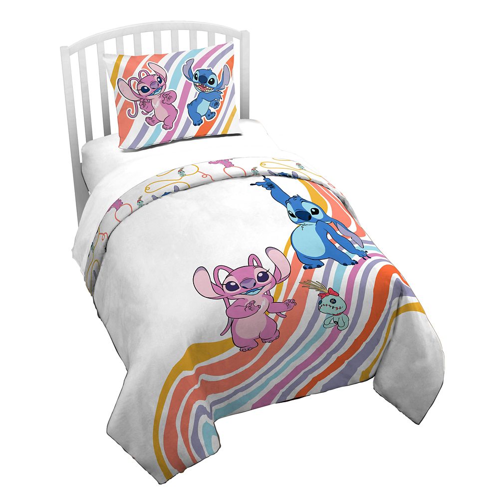 Stitch and Angel Comforter and Sham Bedding Set – Twin – Lilo & Stitch ...