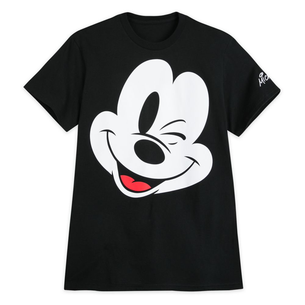 Mickey Mouse Winking T Shirt for Men Disney Store