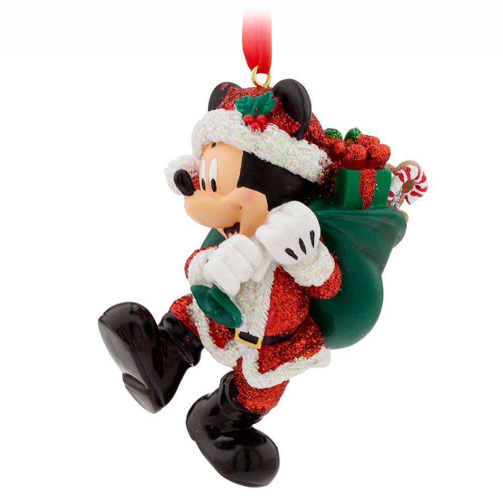 Santa Mickey Mouse Figural Ornament | Disney Store