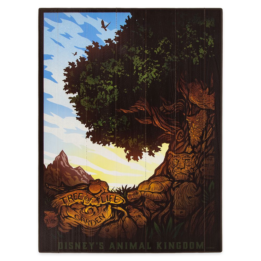 Disney's Animal Kingdom Wooden Poster | Disney Store